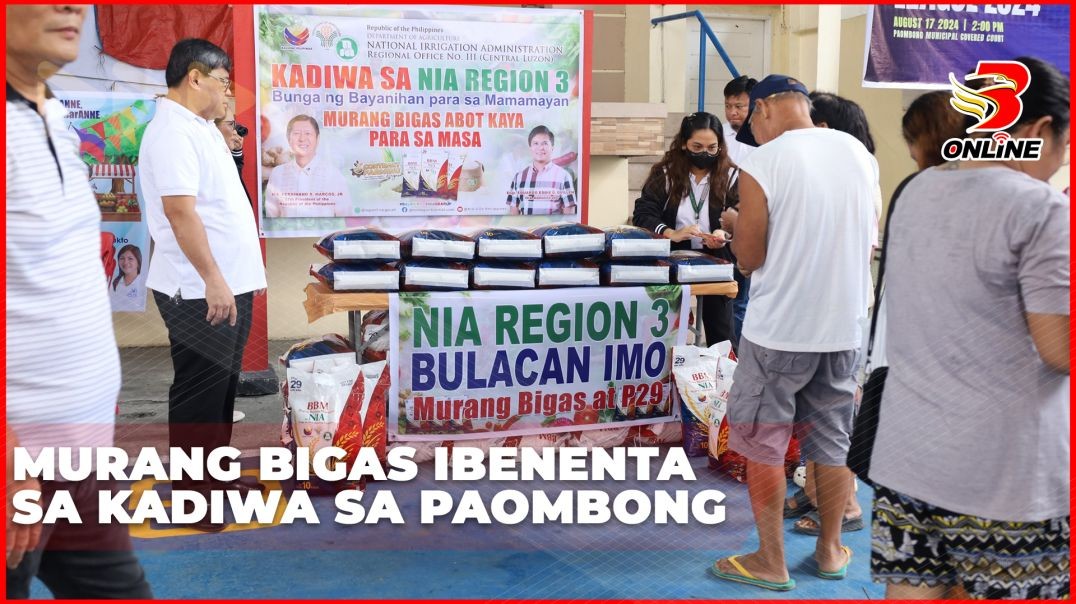 Murang bigas ibenenta sa KADIWA sa Paombong