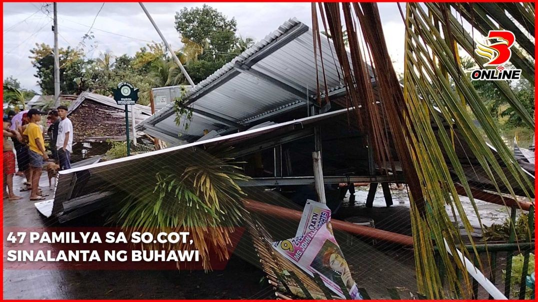 47 pamilya sa So.Cot, sinalanta ng buhawi 47 pamilya sa So.Cot, sinalanta ng buhawi
