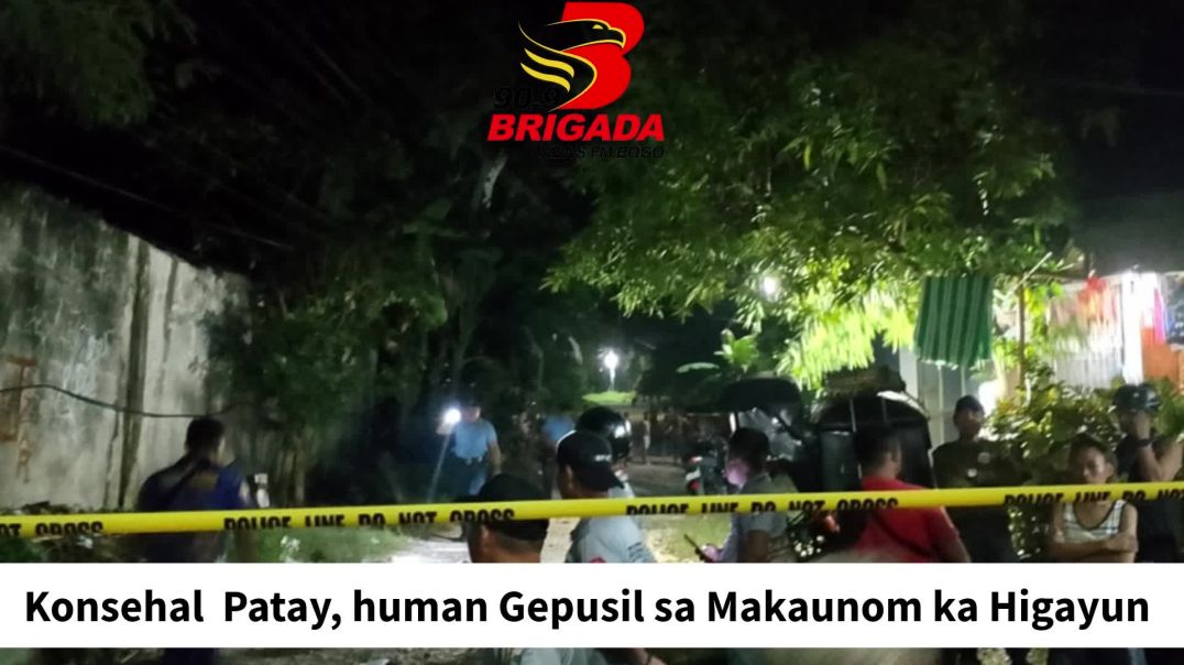 Konsehal Patay, human Gepusil sa Makaunom ka Higayun Konsehal Patay, human Gepusil sa Makaunom ka Higayun