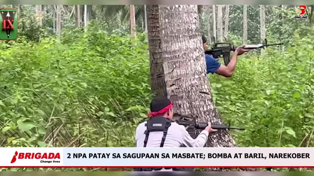 2 NPA patay sa sagupaan sa Masbate; bomba at baril, narekober