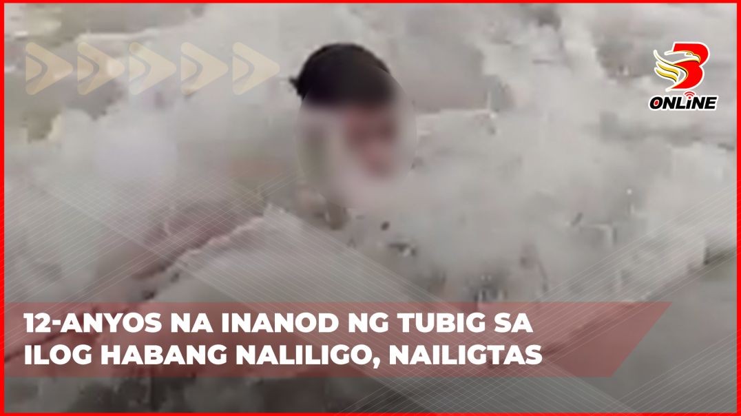 12-anyos na inanod ng tubig sa ilog habang naliligo, nailigtas