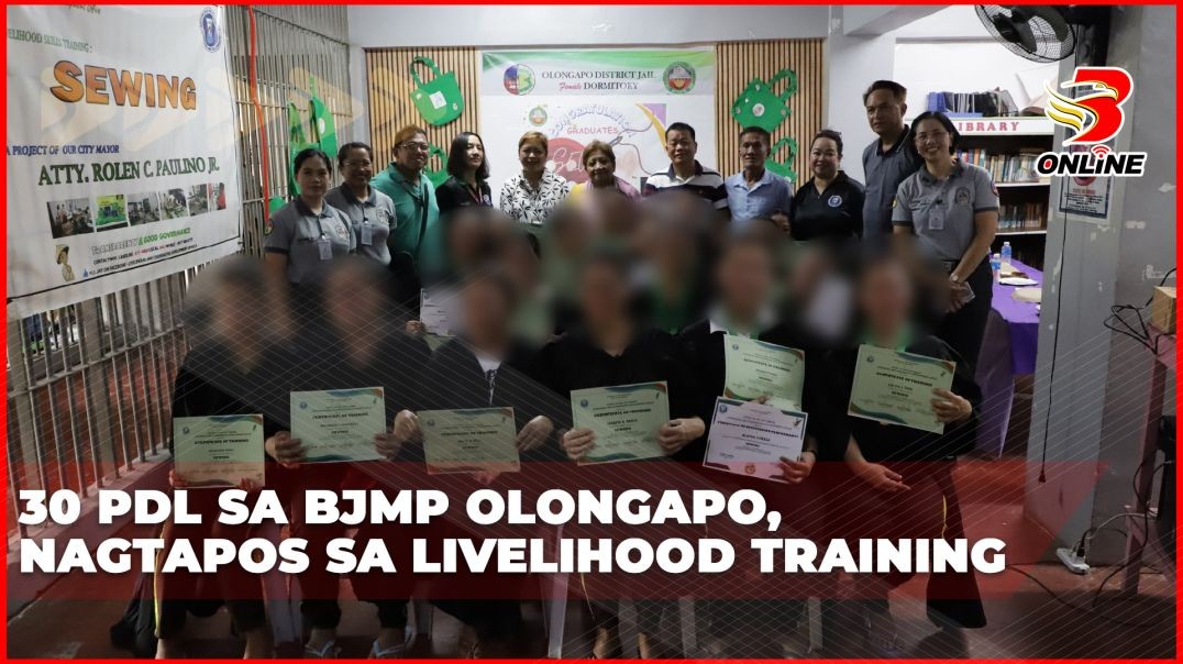30 PDL sa BJMP Olongapo, nagtapos sa livelihood training