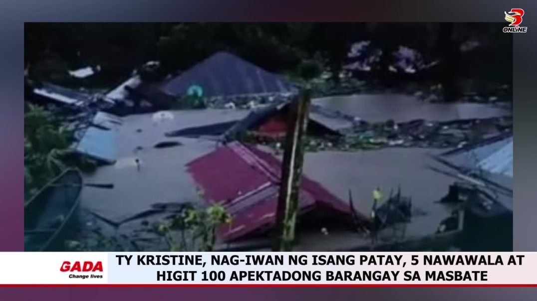 Bagyong Kristine, nag-iwan ng isang patay, 5 nawawala at higit 100 apektadong barangay sa Masbate