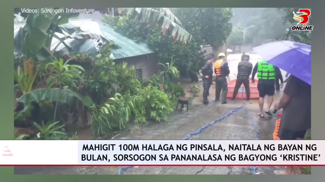 Mahigit ₱100m halaga ng pinsala, naitala ng bayan ng Bulan, Sorsogon sa pananalasa ng bagyong ‘krist