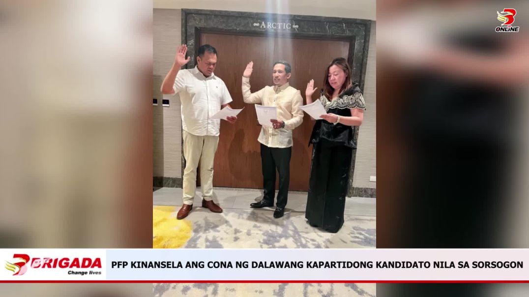 PFP Kinansela ang Cona ng Dalawang Kapartidong Kandidato nila sa Sorsogon