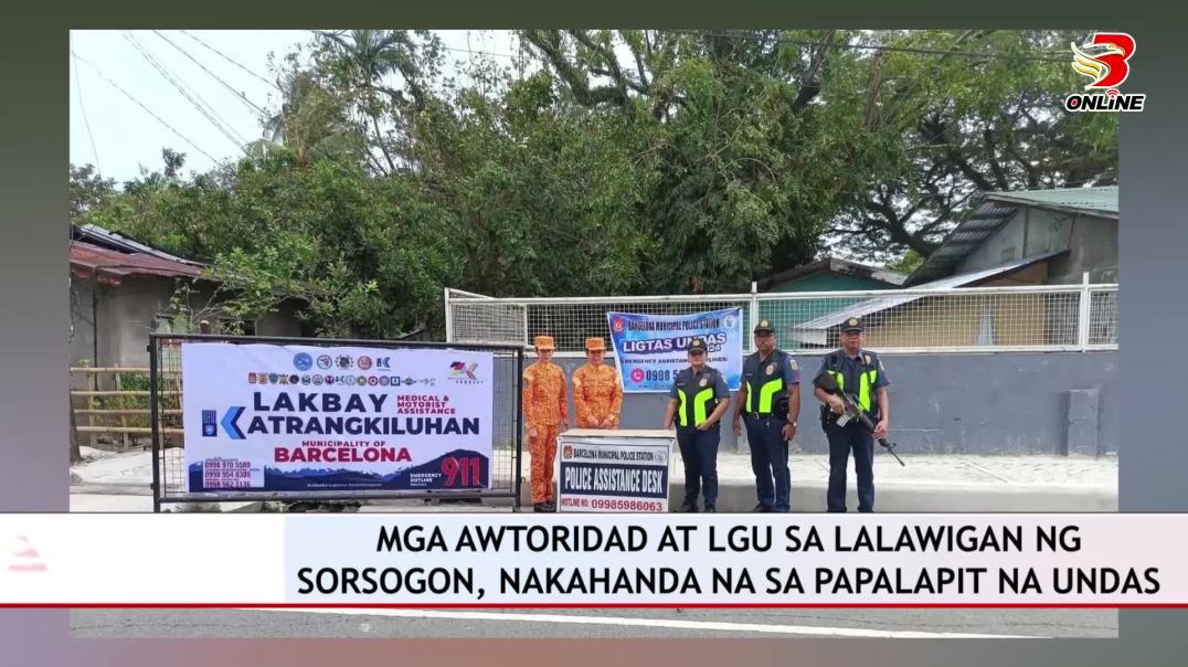 Mga awtoridad at LGU sa lalawigan ng Sorsogon, nakahanda na sa ...