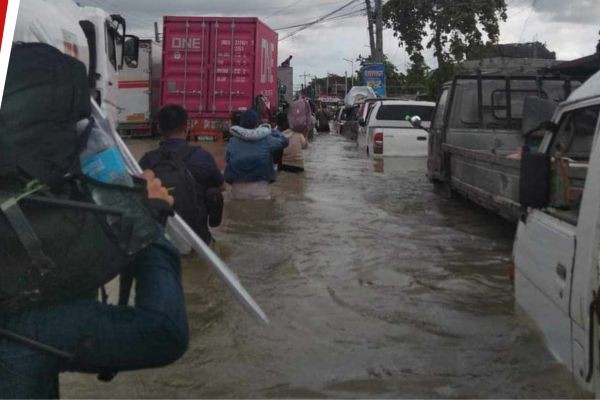 13 sa 20 barangay ng Milaor, Camarines Sur, lubog pa rin sa tubig-baha ...