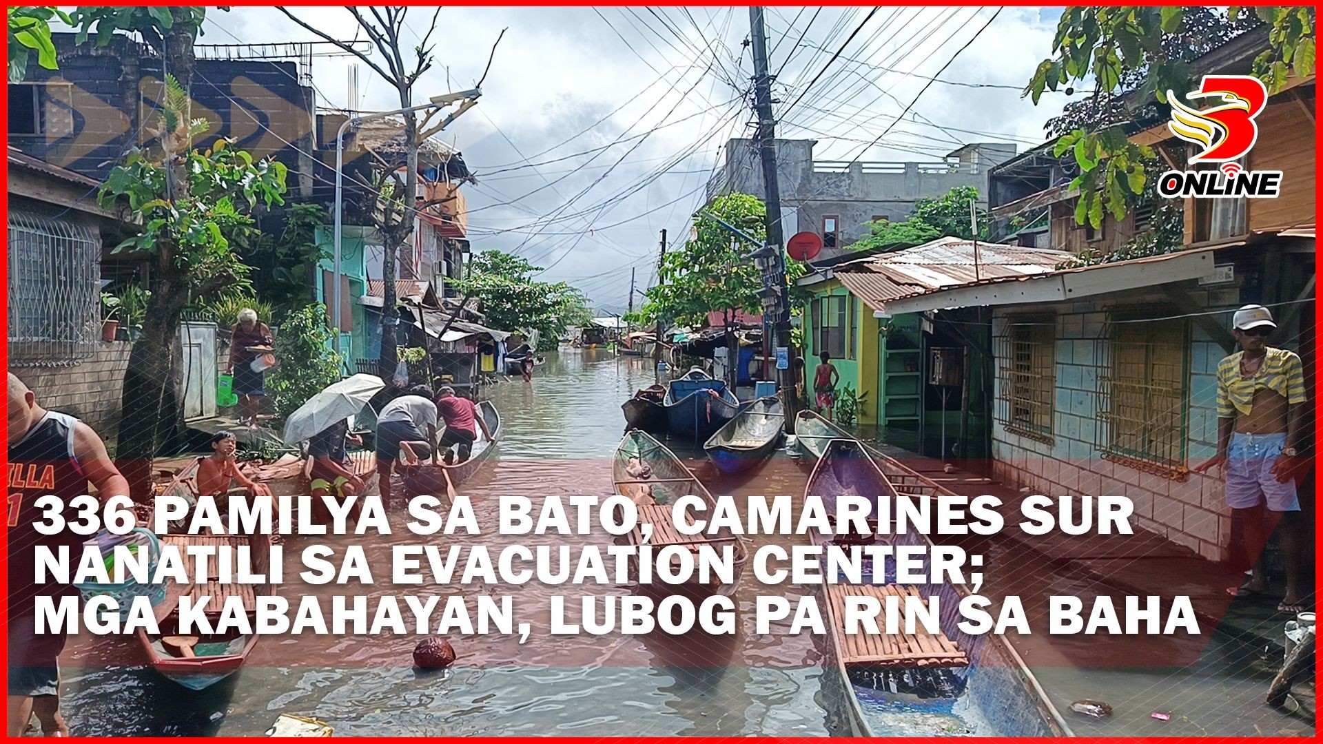 336 pamilya sa Bato, Camarines Sur, nanatili sa evacuation center; mga ...