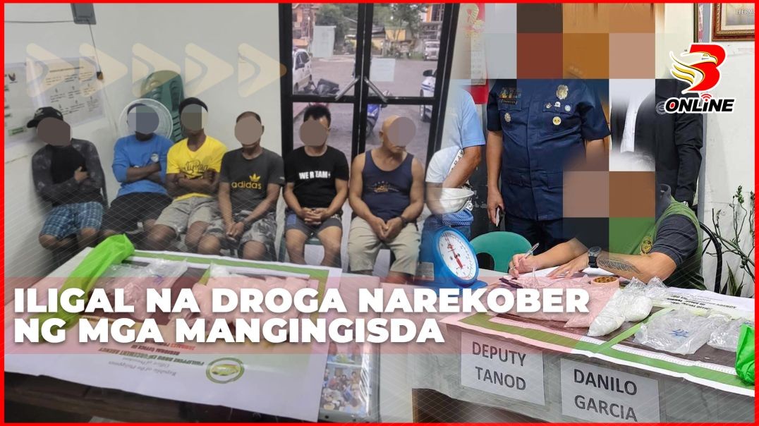 Iligal na droga narekober ng mga mangingisda