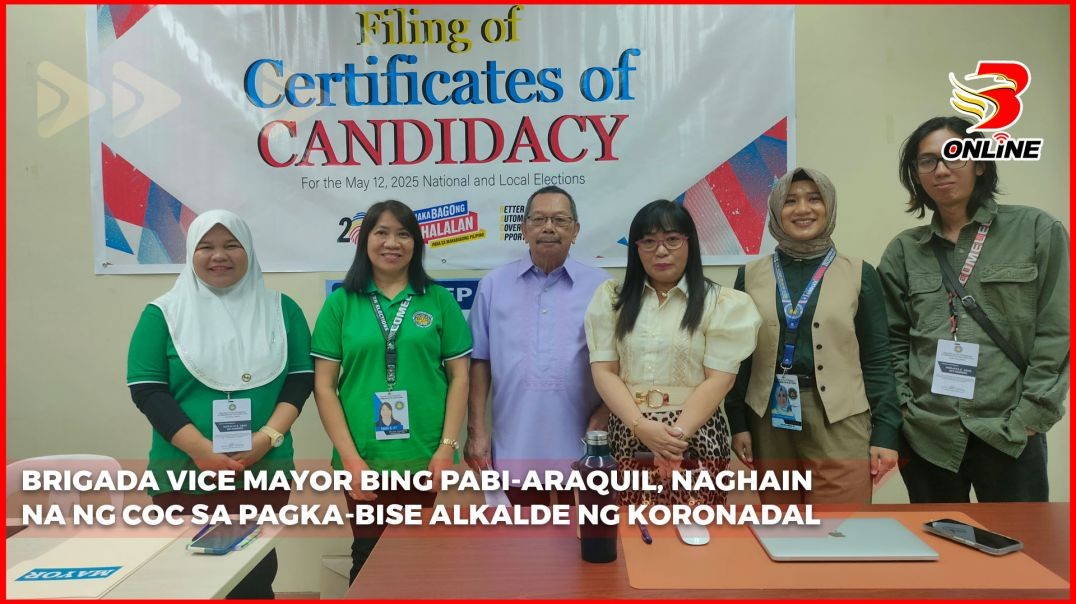 Brigada Vice Mayor Bing Pabi-Araquil, naghain na ng COC sa pagka-bise ...