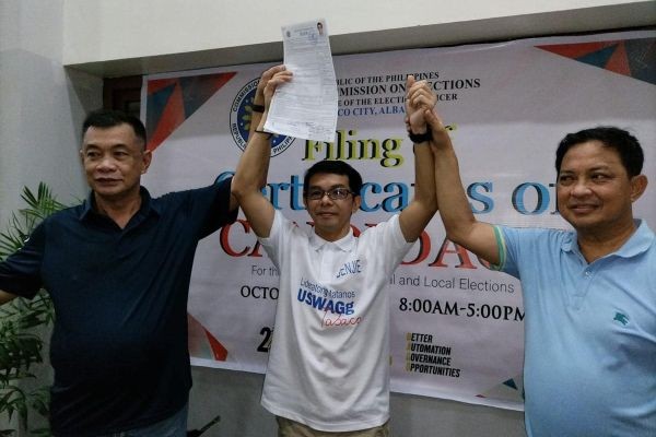 Tugang ni dating Gov. Rosal, nagsumiter naman ki COC sa pagkaalkalde sa ...