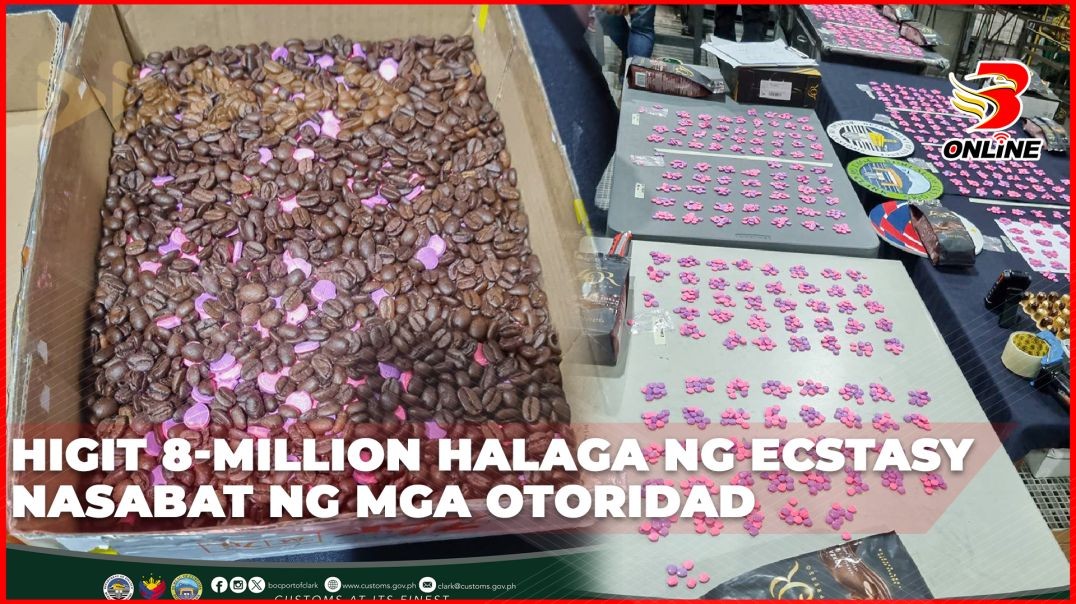 Higit 8-million halaga ng ecstasy nasabat ng mga otoridad