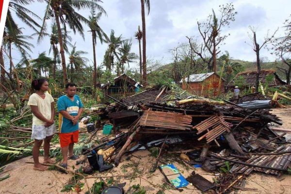 Mahigit 3,300 na kabayahan, nasira ng Bagyong Pepito sa Camarines Sur ...