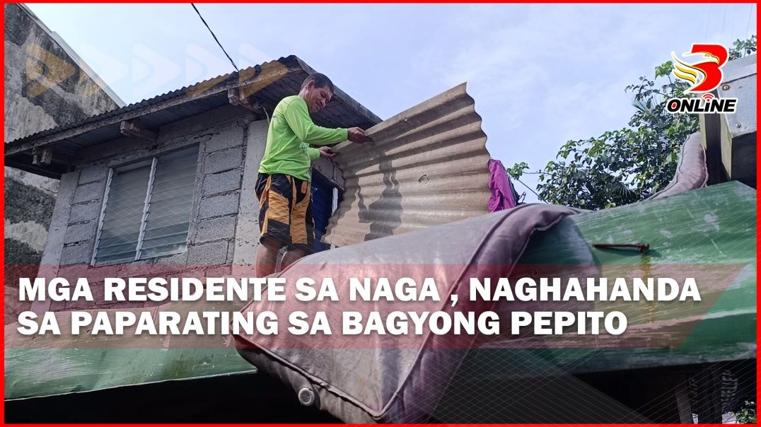 Mga residente sa Naga City, naghahanda sa paparating na Bagyong Pepito