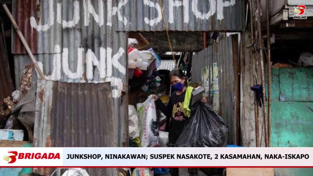 Junkshop, ninakawan; suspek nasakote, 2 kasamahan, naka-iskapo ...