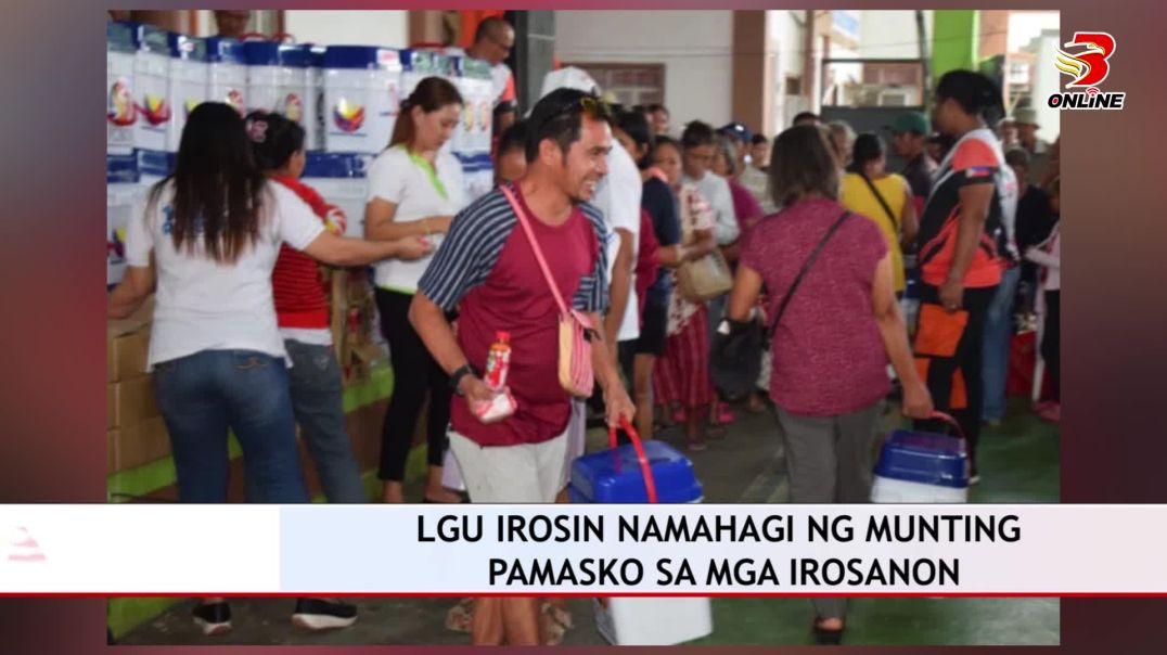 LGU Irosin namahagi ng munting pamasko sa mga Irosanon