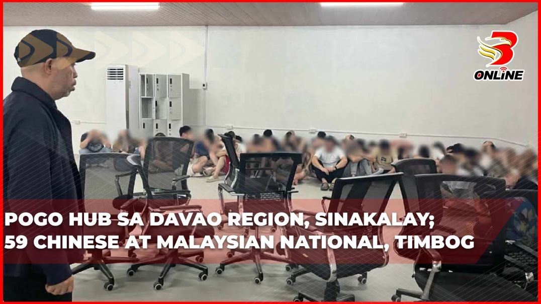 POGO hub sa Davao Region, sinakalay; 59 Chinese at Malaysian national ...
