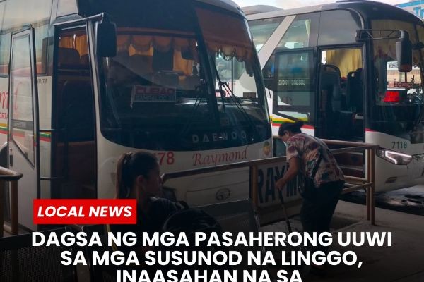 Dagsa ng mga pasaherong uuwi sa mga susunod na Linggo, inaasahan na sa Bicol Central Station ...