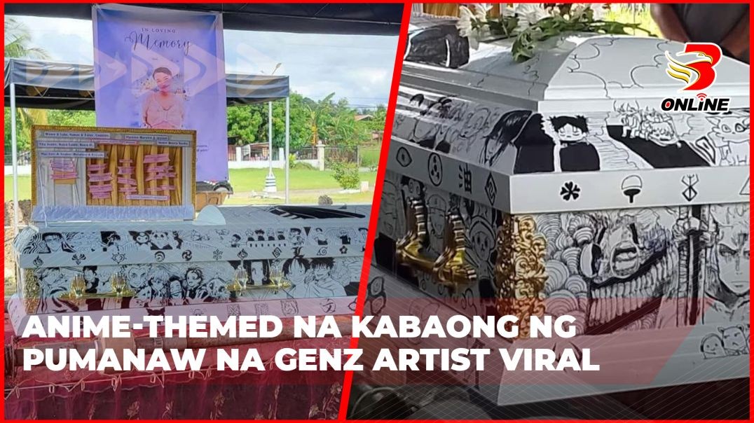 Anime-themed na kabaong ng pumanaw na GenZ artist viral