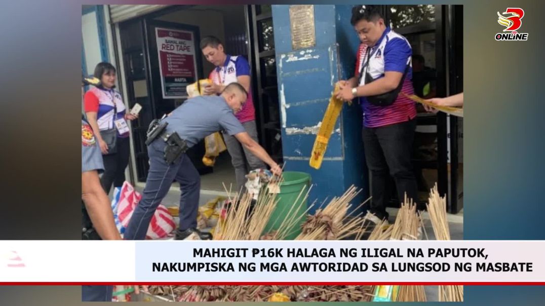 Mahigit ₱16k halaga ng iligal na paputok, nakumpiska ng mga awtoridad ... Mahigit ₱16k halaga ng iligal na paputok, nakumpiska ng mga awtoridad ...