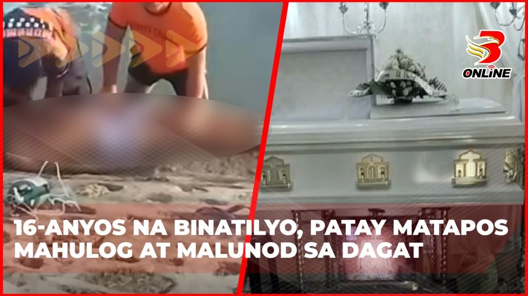 16-anyos na binatilyo, patay matapos mahulog at malunod sa dagat