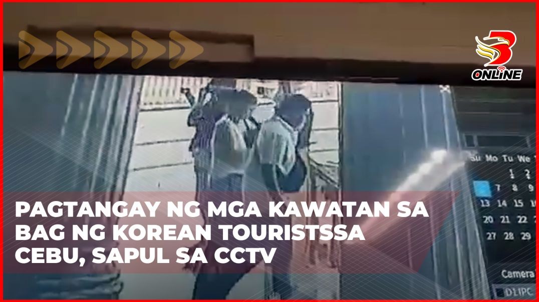 Pagtangay ng mga kawatan sa bag ng Korean tourists sa Cebu, sapul sa CCTV Pagtangay ng mga kawatan sa bag ng Korean tourists sa Cebu, sapul sa CCTV