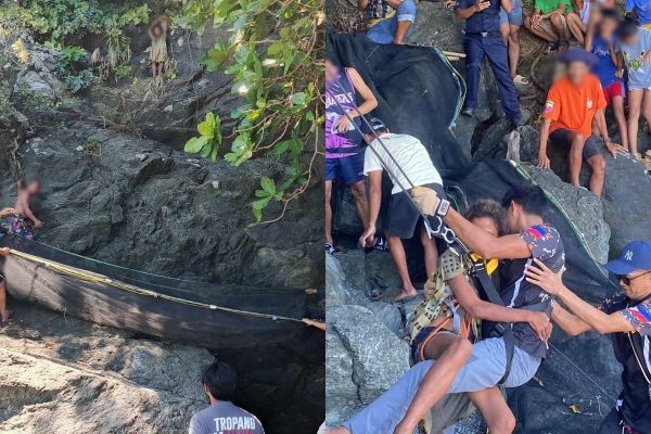 Babaeng nasa bingit ng pagtalon sa bangin, nasagip sa General Nakar ...