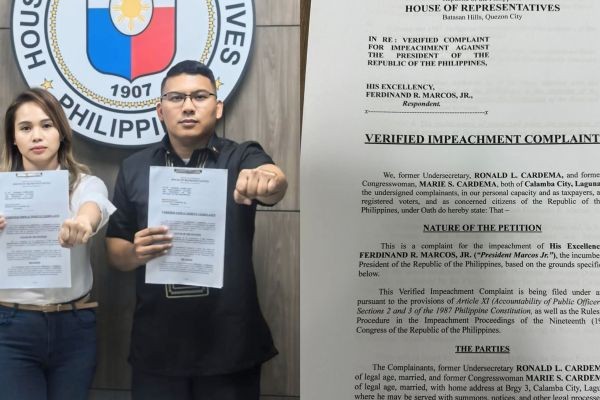 Impeachment complaint laban kay Pangulong Bongbong Marcos, inihain ni ...
