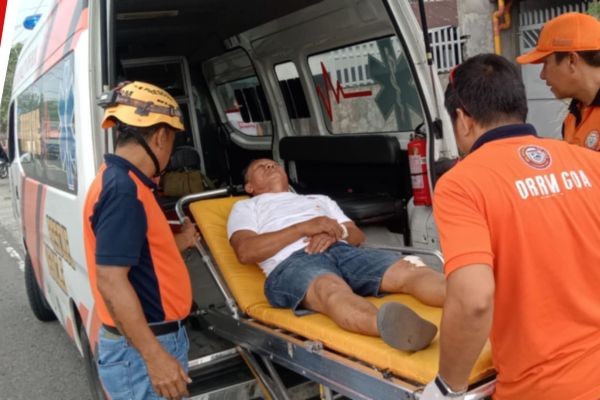 Lolo nagpapagaling na matapos maatrasan ng kotse sa Goa, Camarines Sur | BRIGADA BALITA