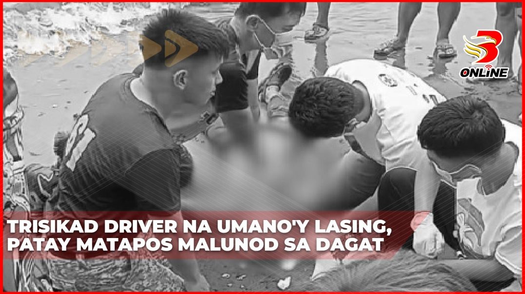 Trisikad driver na umano'y lasing, patay matapos malunod sa dagat