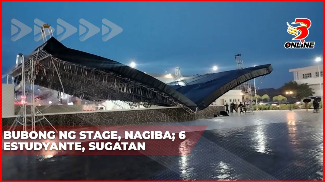 Bubong ng stage, nagiba; 6 estudyante, sugatan