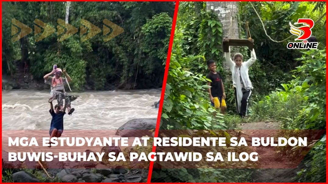 Mga estudyante at residente sa Buldon buwis-buhay sa pagtawid sa ilog