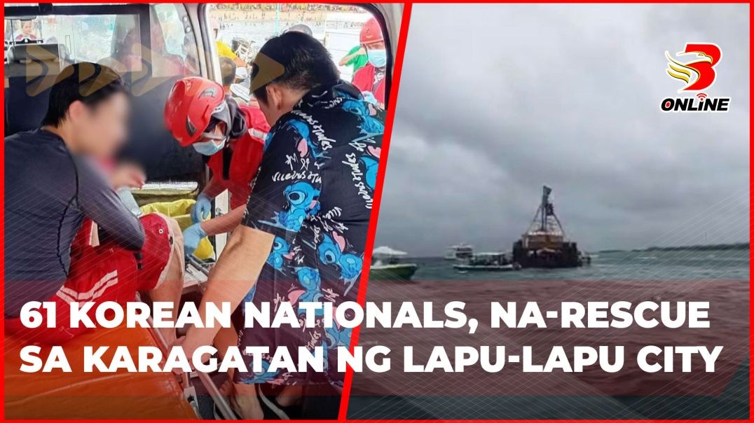 61 Korean nationals, na-rescue sa karagatan ng Lapu-Lapu City