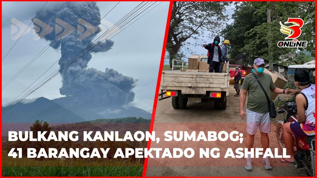 Bulkang Kanlaon, sumabog; 41 barangay apektado ng ashfall