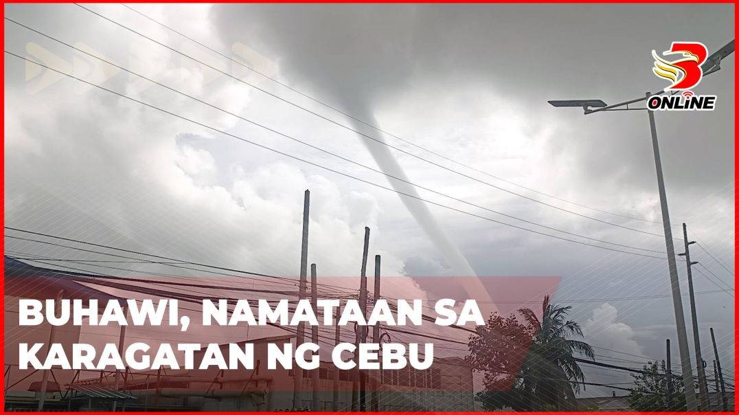 Buhawi, namataan sa karagatan ng Cebu